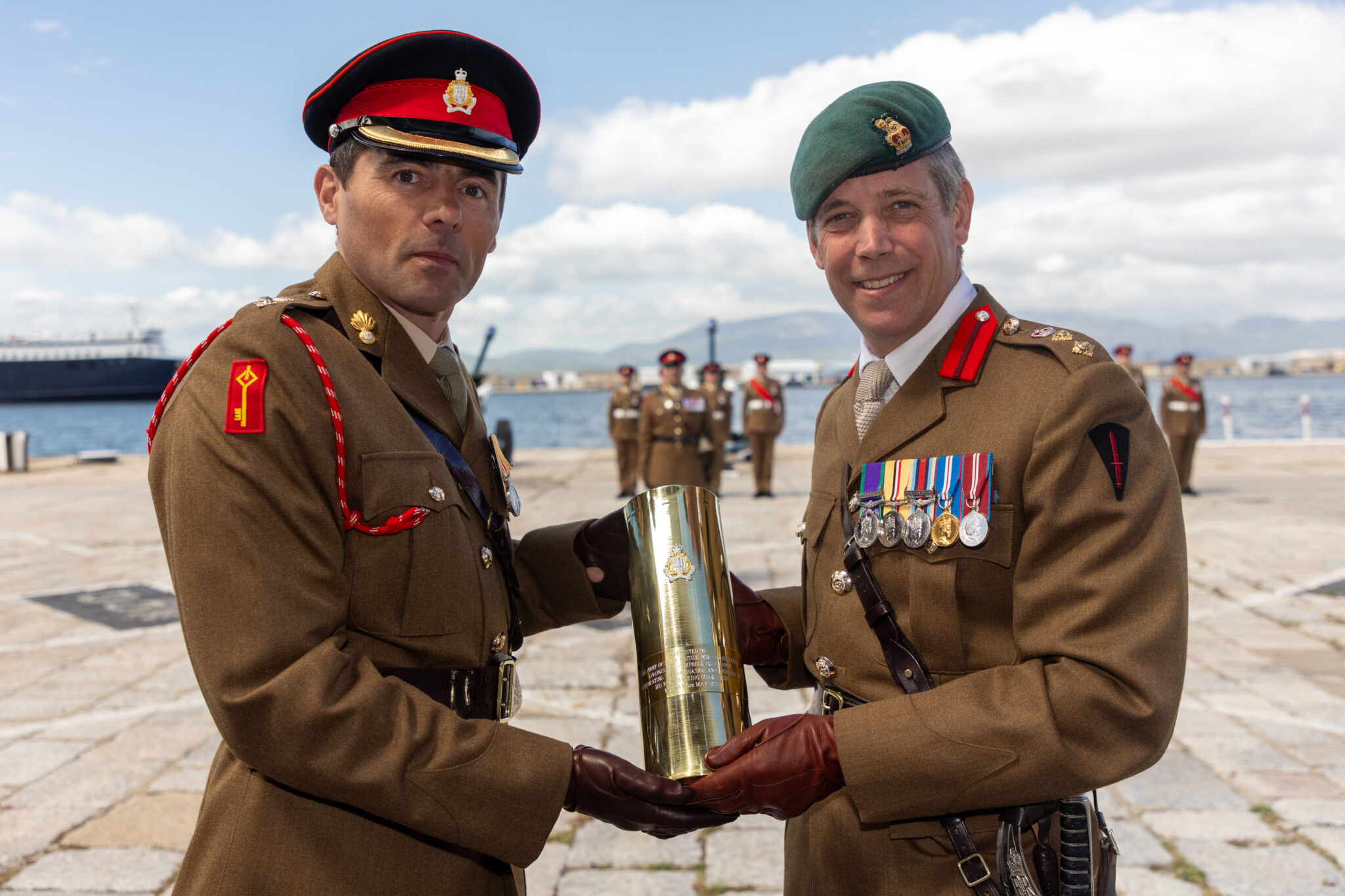 Royal Gibraltar Regiment honour HM King Charles III with a Royal Gun ...