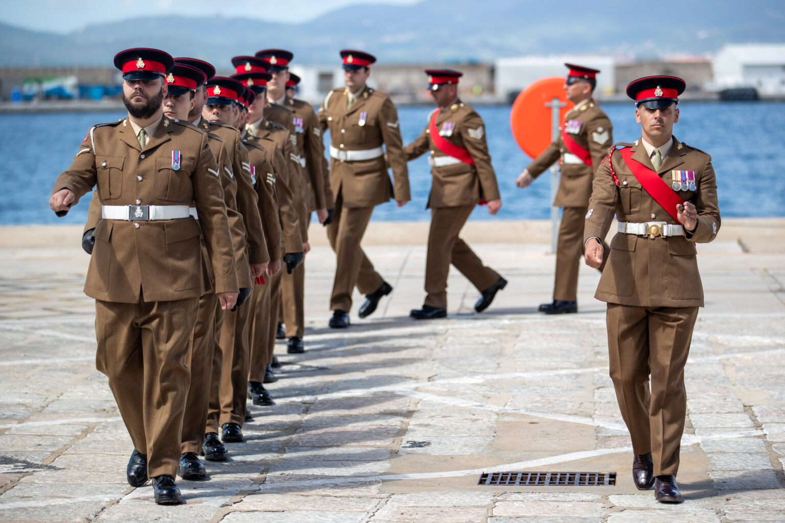 Royal Gibraltar Regiment honour HM King Charles III with a Royal Gun ...